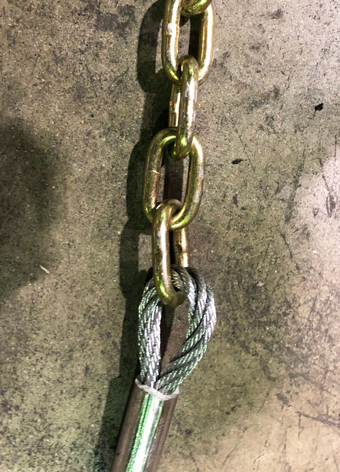 3/8 inch Log Wrapper x 24 FT c/w 2&6FT Chain | Wesco Industries